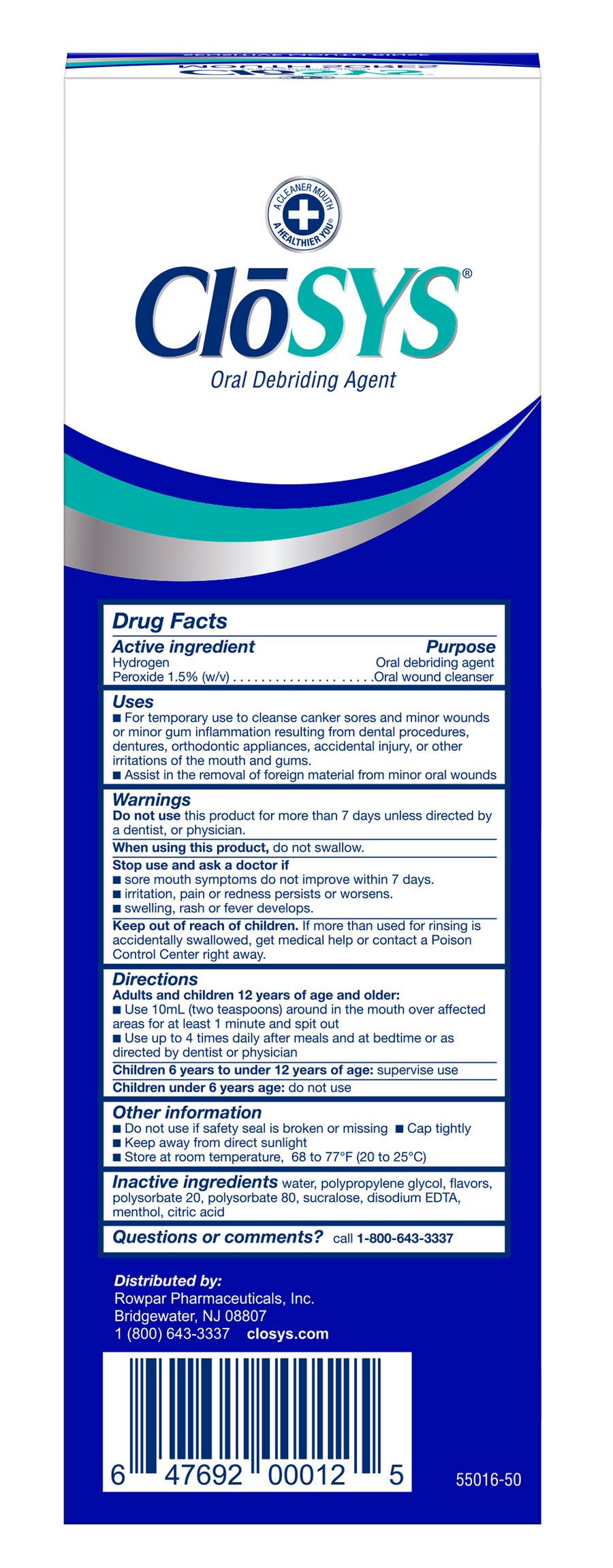 CloSYS Mouth Sores Rinse | CloSYS